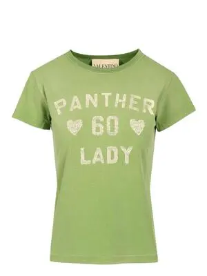 Valentino Garavani Valentino Crewneck T-Shirt With Graphic Print Laurel/birch