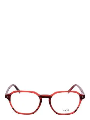 TOD'S Square Frame Eyeglasses - Red