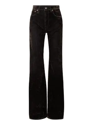 R13 High-rise Flared Jeans - Black