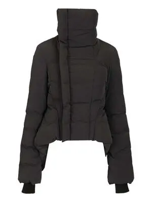 Rick Owens Asymmetrical Quilted Jacket - Black