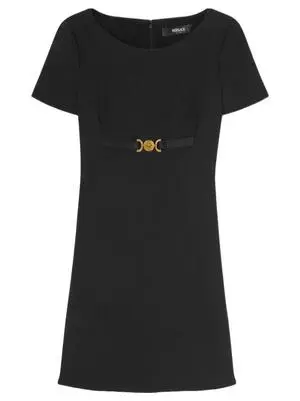 Versace Medusa '95 Crewneck Mini Dress - Black