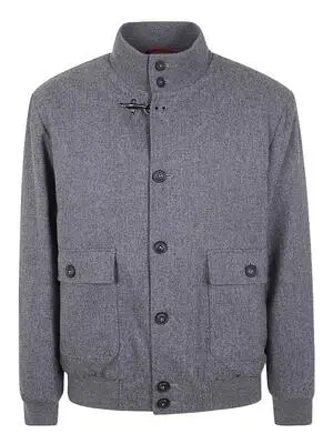 FAY Single-breasted Casual Jacket - Dark Smoke
