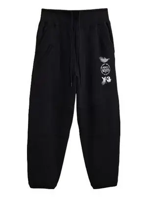Y3 Cuffed Track Pants - Black