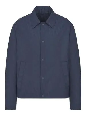 Dior Jacquard Button-up Jacket - Blue