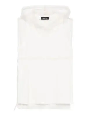 Fabiana Filippi Sheer Hooded Blouse - White