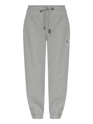 Alexander McQueen Skull Embroidered Tapered Sweatpants - Grey