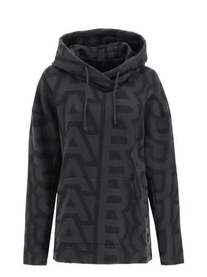 Marc Jacobs Monogram Oversized Hoodie - Black