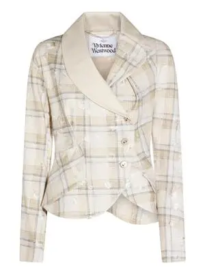 VIVIENNE WESTWOOD Vivienne Westwood Checked Peplum Blazer