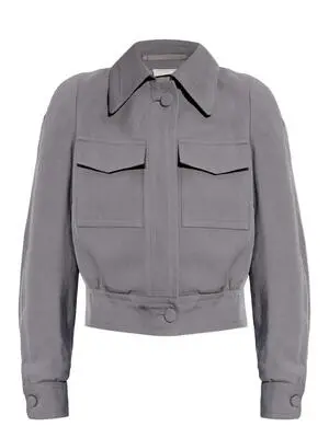 Dries Van Noten Long-sleeved Casual Jacket With Chest Pockets - Grey