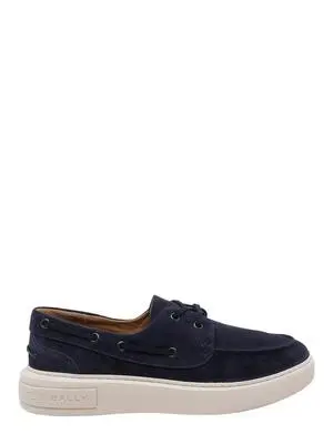 Bally Embossed Logo Lace-up Sneakers - Blue