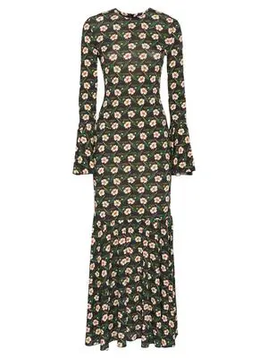 La DoubleJ Alba Dress With Floral Print - Black/multicolor