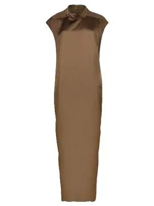 Rick Owens High-neck Sleeveless Maxi Dress - Bean Color