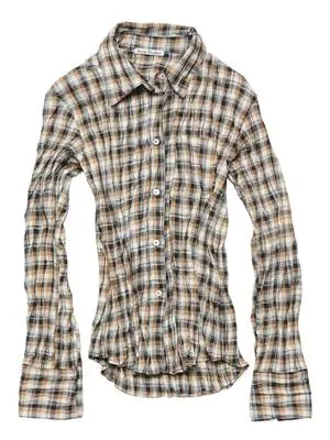 Acne Studios Check Button-up Shirt - Gray