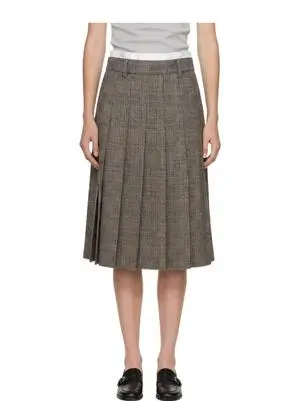 MARISSA CHIARA Plaid Pleated Skirt - Multicolor