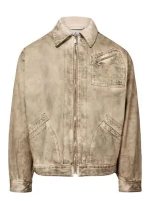 VIVIENNE WESTWOOD Washed Zip-up Jacket - Nude