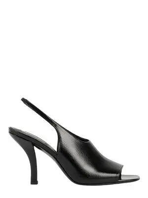 TOTEME Open-toe Slingback Heeled Sandals - Black
