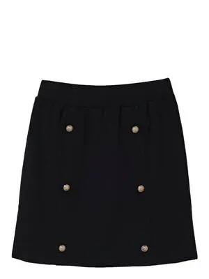 BALMAIN Balmain Elastic Waist Skirt With Button Detail