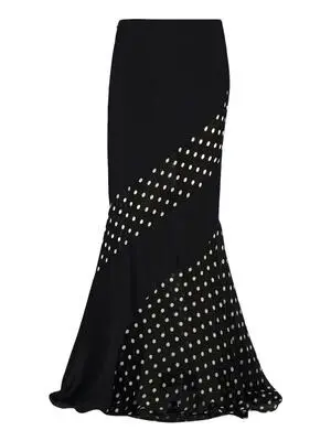 Nina Ricci Polka Dot Maxi Skirt - Wave Point