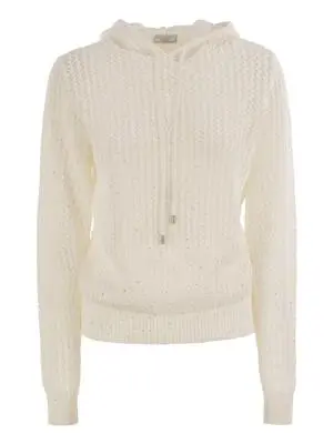PESERICO Peserico Sequined Hooded Knitwear