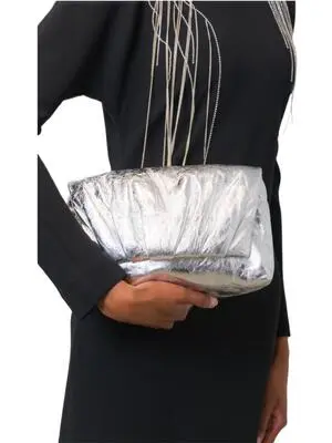 Dries Van Noten Pillow Clutch - Silver