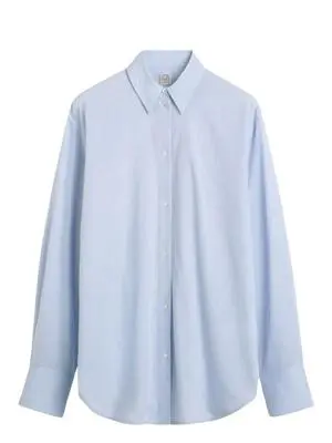 TOTEME Toteme Oversized Button-Up Shirt Sky