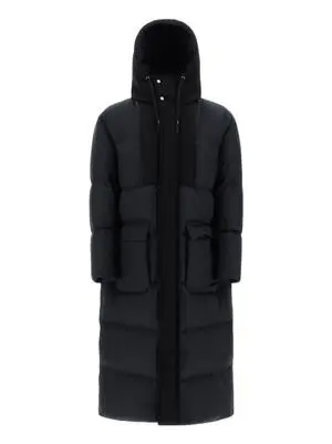 Herno Long Down Parka With Drawstring Hood - Black