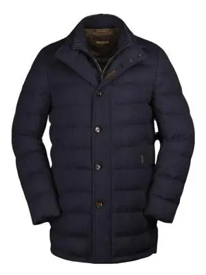 MOORER Calegari Quilted Coat - Blue