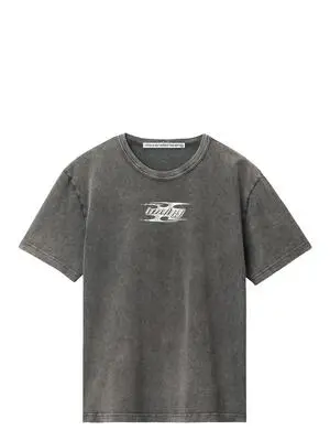 Alexander Wang Alexander Wang T-Blade Logo T-Shirt Gradient Gray