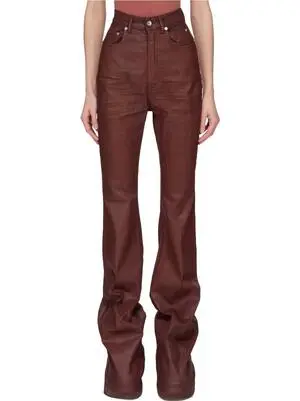 Rick Owens High-rise Slim Fit Jeans - Red