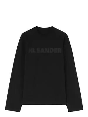 JIL SANDER Logo Printed T-shirt - Black
