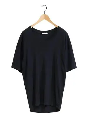 LEMAIRE Short-sleeved Scoop Neck T-shirt - Black