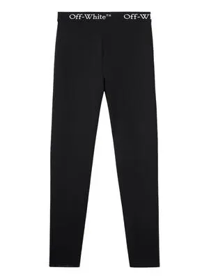 Off-White Logo Waistband Leggings - Black