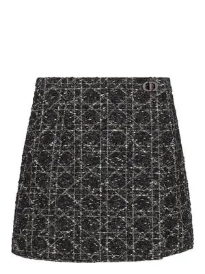 DIOR Dior Plaid Culottes With CD Logo Clasp
