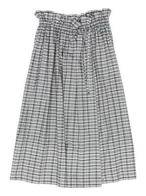 JIL SANDER Jil Sander Checked Midi Skirt