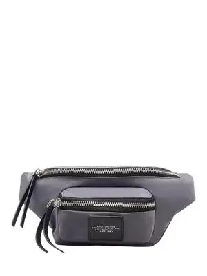 Marc Jacobs The Biker Logo-patch Belt Bag - Dark Shadow