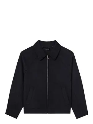 A.p.c. Zip-up Chase Jacket - Deep Navy Blue