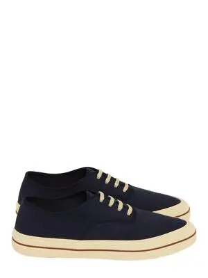 Loro Piana Lace-up Low-top Sneakers - Black
