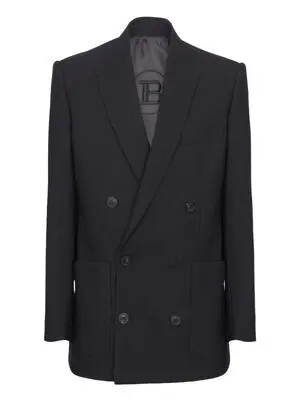 Balmain Double Breasted Tailored Jacket - Black