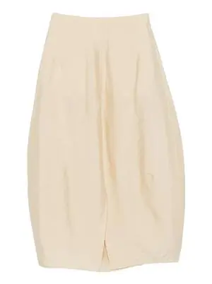 TOTEME Slit-detailed Midi Skirt - Nude