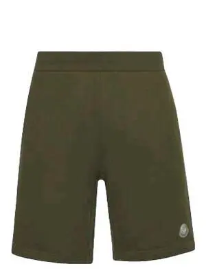 Moncler Wide-leg Printed Shorts - Green