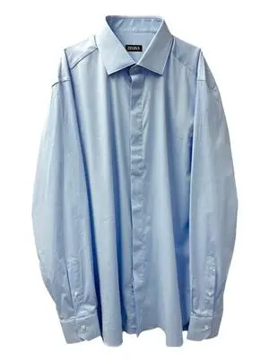 Zegna Long Sleeve Shirt - Blue