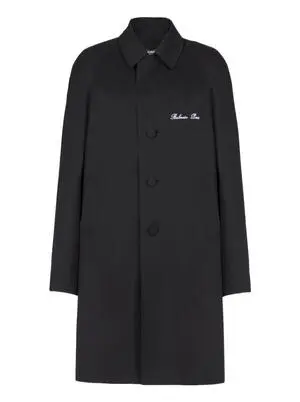 BALMAIN Balmain Logo Detailed Single Breasted Coat