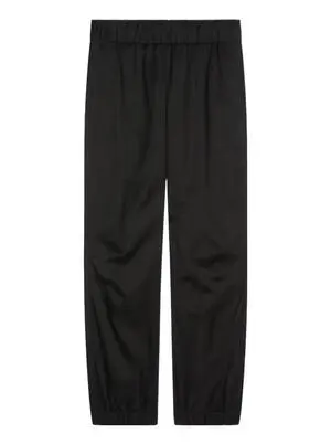 Dries Van Noten Elastic Waist Casual Pants - Black