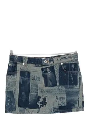 JEAN PAUL GAULTIER Belted Mini Skirt - Gray
