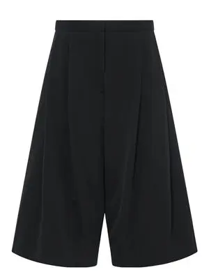 THE ROW Kalyan Pleated Shorts - Black