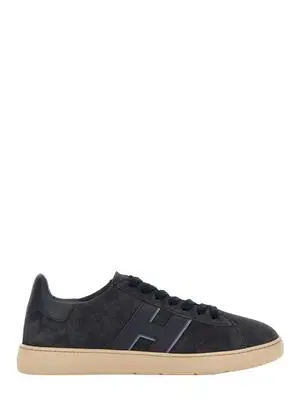 Hogan Low-top Sneakers With H Detail - Blue