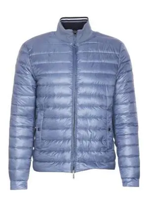 Herno Herno Quilted Zip-Up Down Jacket Blue
