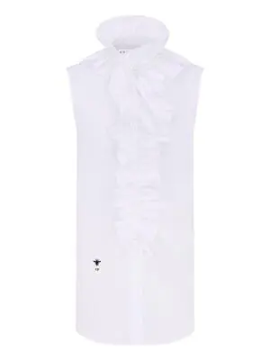 DIOR Dior Sleeveless Blouse With Detachable Ruched Collar