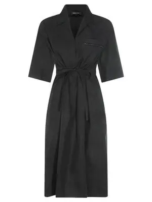 Fabiana Filippi Belted Shirt Dress - Black