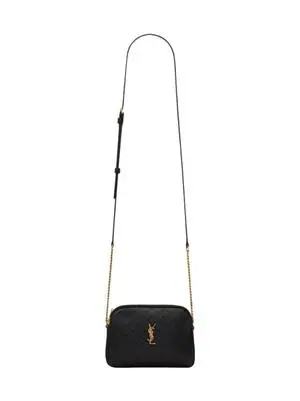 Saint Laurent Gaby Quilted Chain Pouch - Black